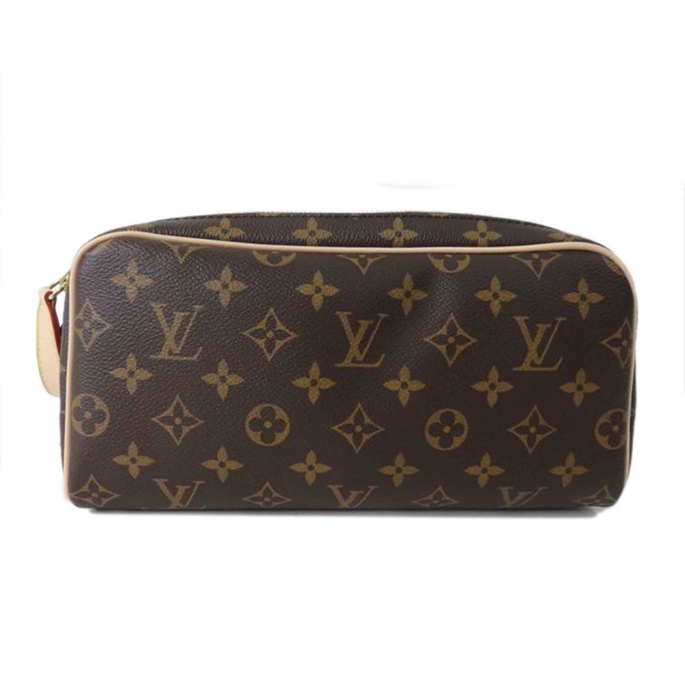 Louis Vuitton Dop Kit Monogram Toiletry Bag Brown - Gem